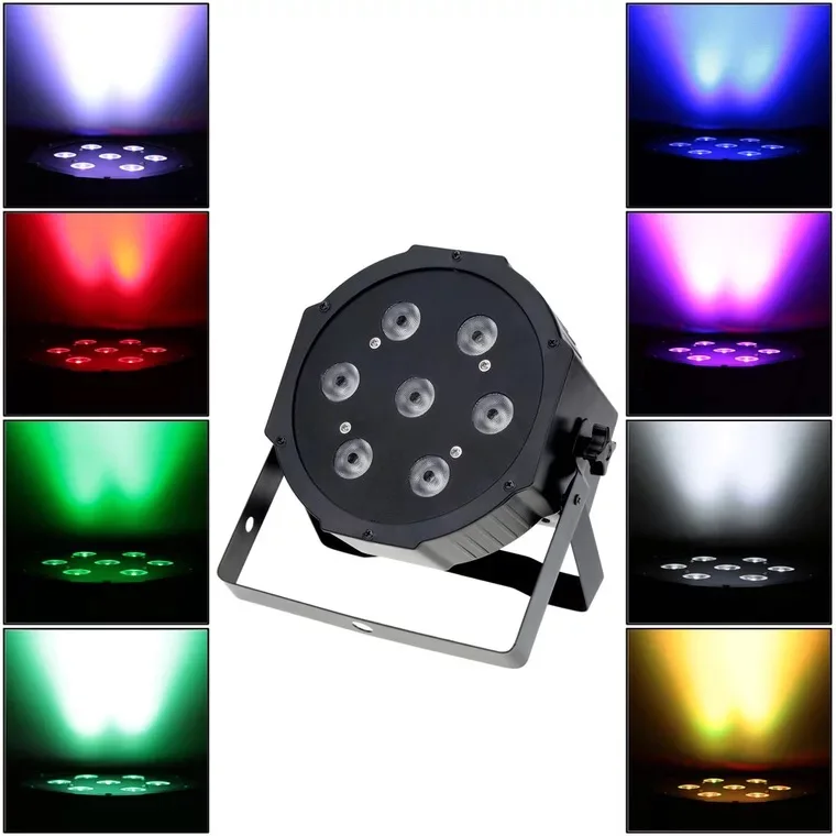 4X Lot LED Par Can Quad 7x12W Wash DMX Par Light American DJ Par RGBW ...