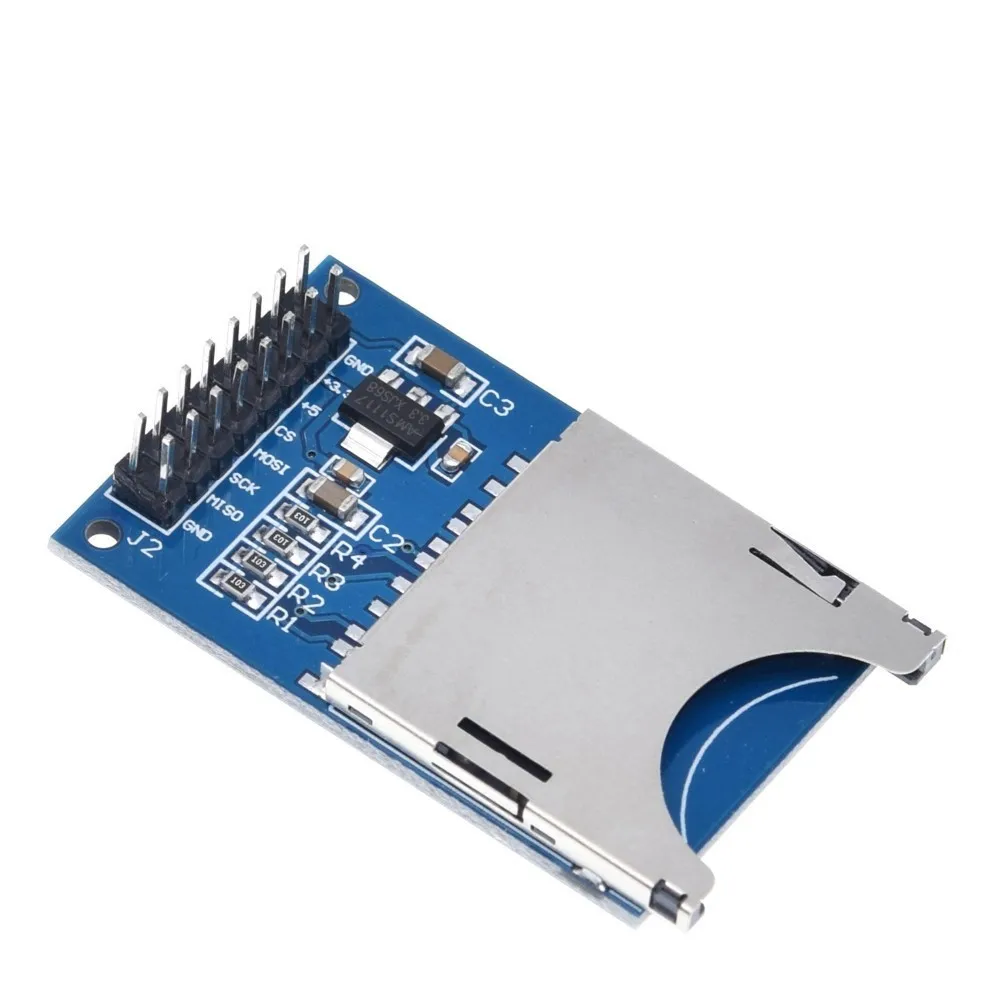 【KAMDSS015】SD Card Module Slot Socket Reader for Arduino UNO R3 Mega ...