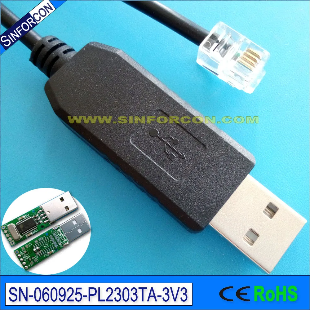 Support win8 pl2303ta usb uart ttl rj11 rj12 rj9 rj45 cable usb2ttl ...