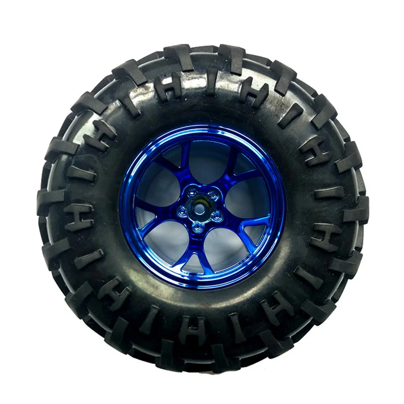 Big Off-road Wheels 130mm x 60mm with fine tread texture.
