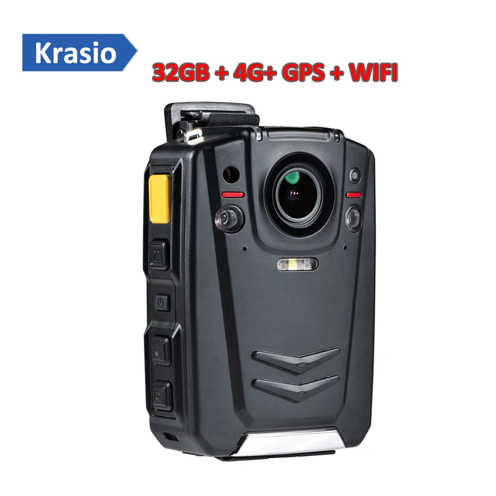 HD 1080P 32GB 4G GPS WIFI Best Police Officer Camera Wearable with live ...