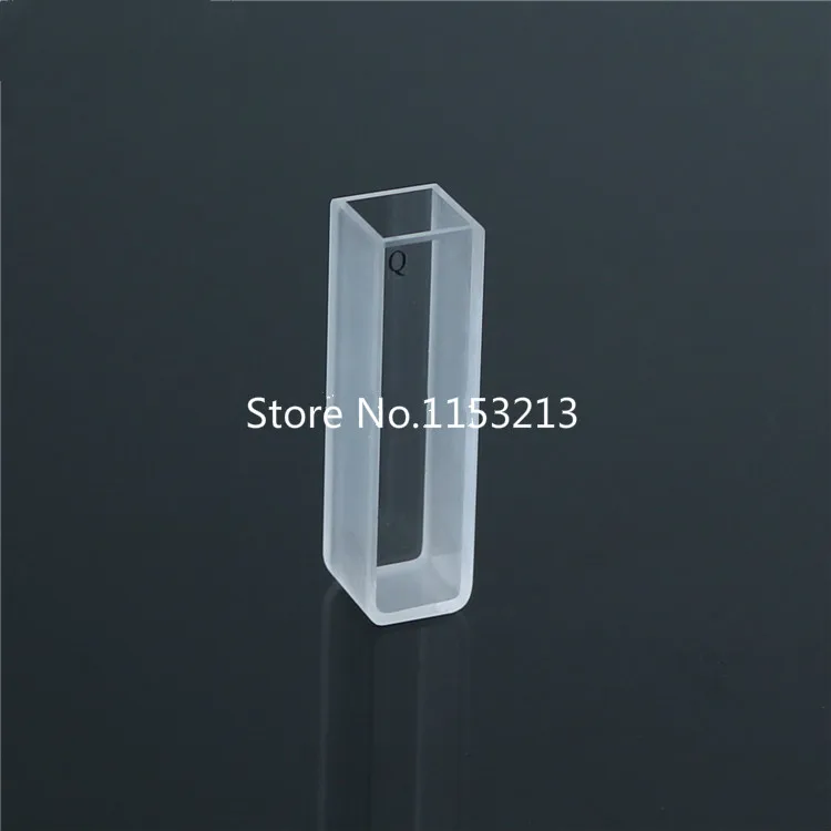 Quartz Flow Cuvette with Glass Tube 480ul 10mm Path Length for UV VIS ...