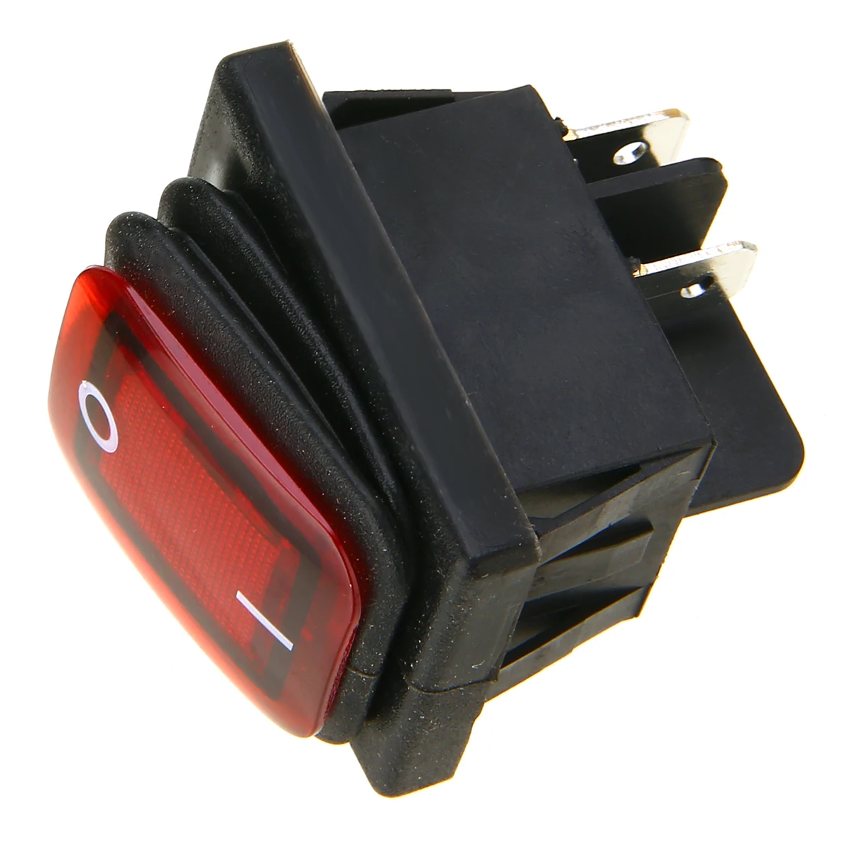 Mayitr New Waterproof Red LED 4 Pin Rocker Switch 220V Car Boat ON/OFF ...