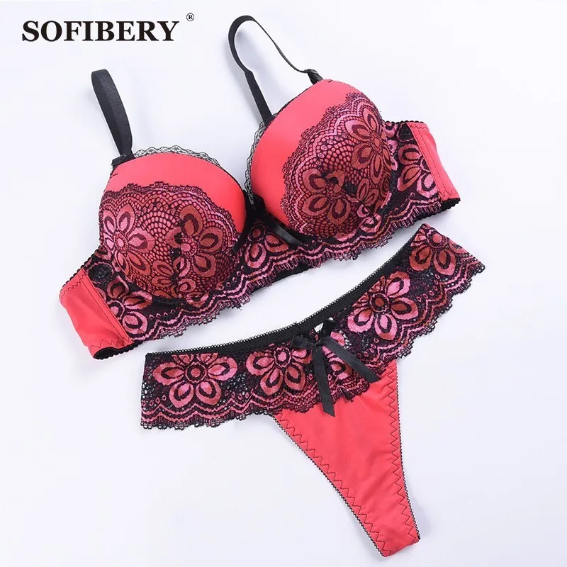SOFIBERY SEXY Ladies Underwear Lace Bra and Briefs Sexy Bra Sets MK009|Bra & Brief Sets ...