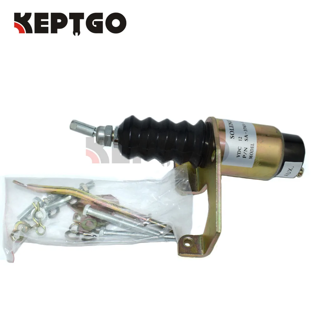12V Shutdown Stop Solenoid 3740055 for JLG 40H 60H 70H 80H Deutz Engine ...