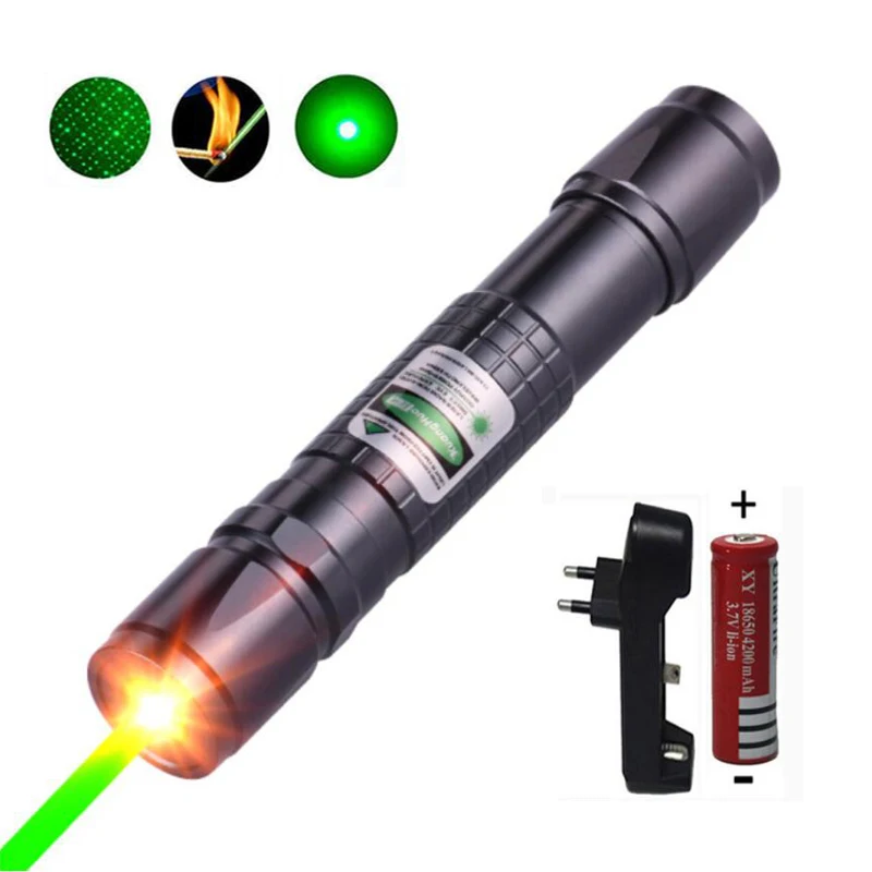 1000m Power green Laser Pointer hunting lazer sight Pen 532 nm 5mW 303 ...