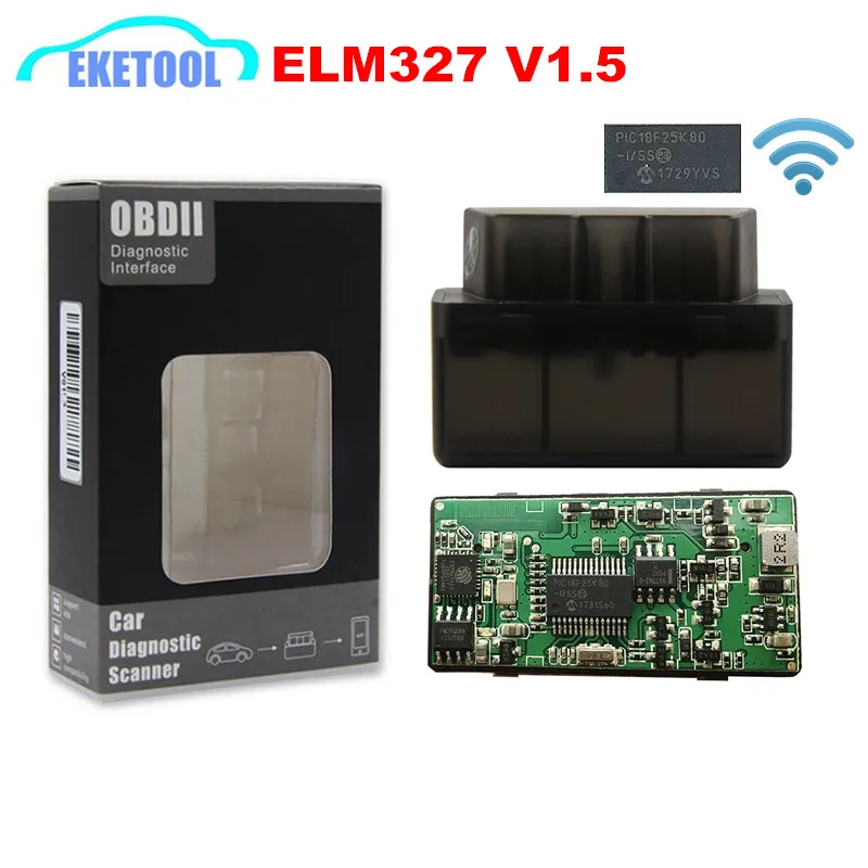 ELM327 WIFI V1.5 Hardware PIC18F25K80 Chip PCB individual OBD CAN BUS ...