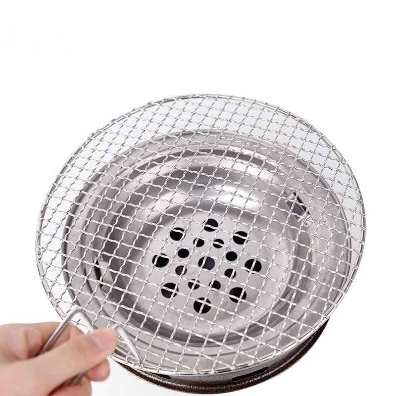 265mm Mesh Bbq Grill Racks With Handle Grid For Cooking Korean Barbecue Grill Bbq Grate Korean