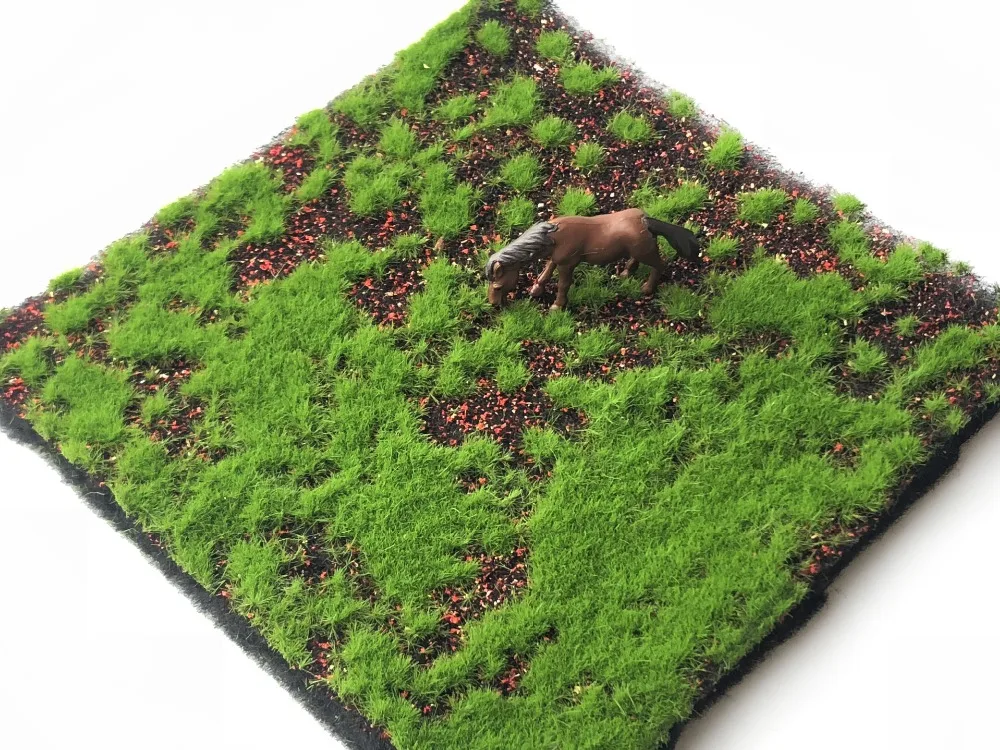 GAZON ARTIFICIEL,B-10x15cm--Gazon artificiel en mousse, Simulation de mur de gazon, plante verte ...