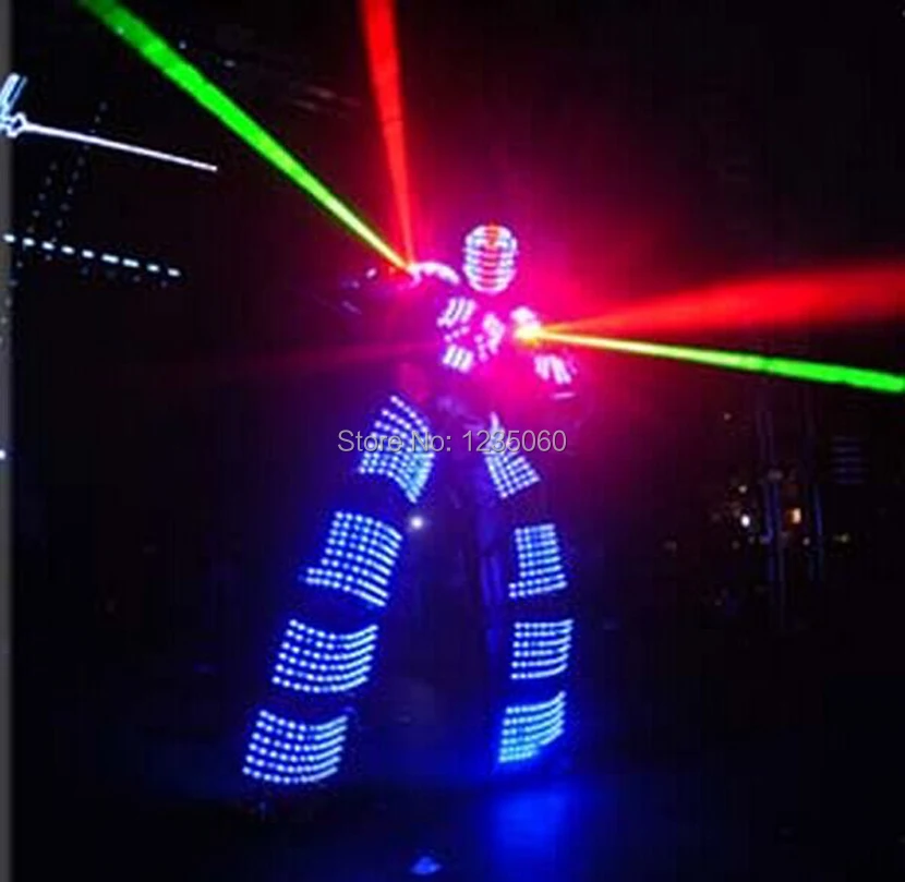 Disfraz de Robot LED, ropa de Robot LED, trajes de luz, trajes de robot ...
