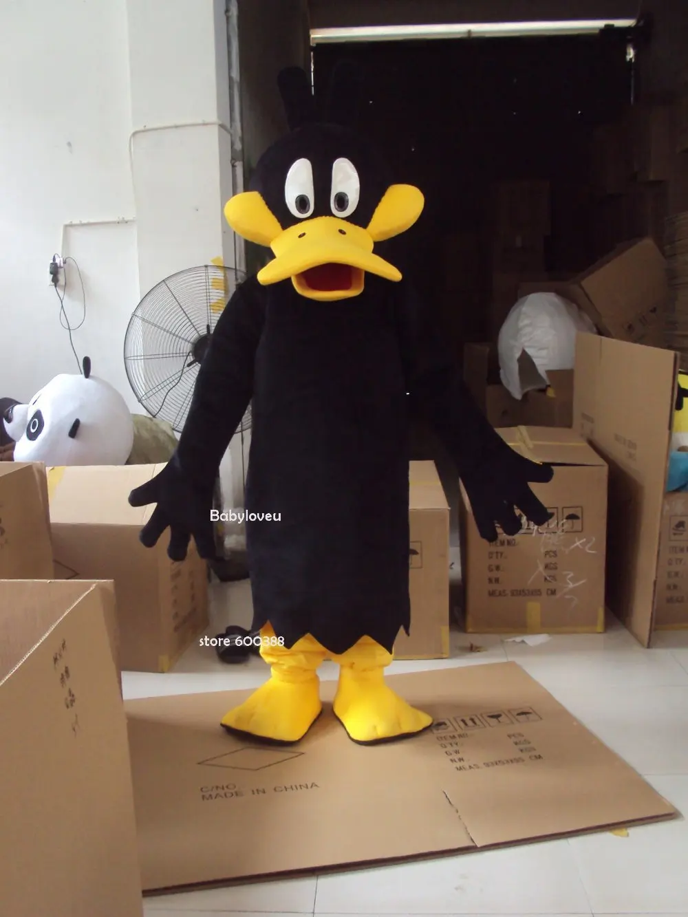 High-quality-Adult-size-Cartoon-Daffy-Duck-black-Mascot-Costume-mascot ...