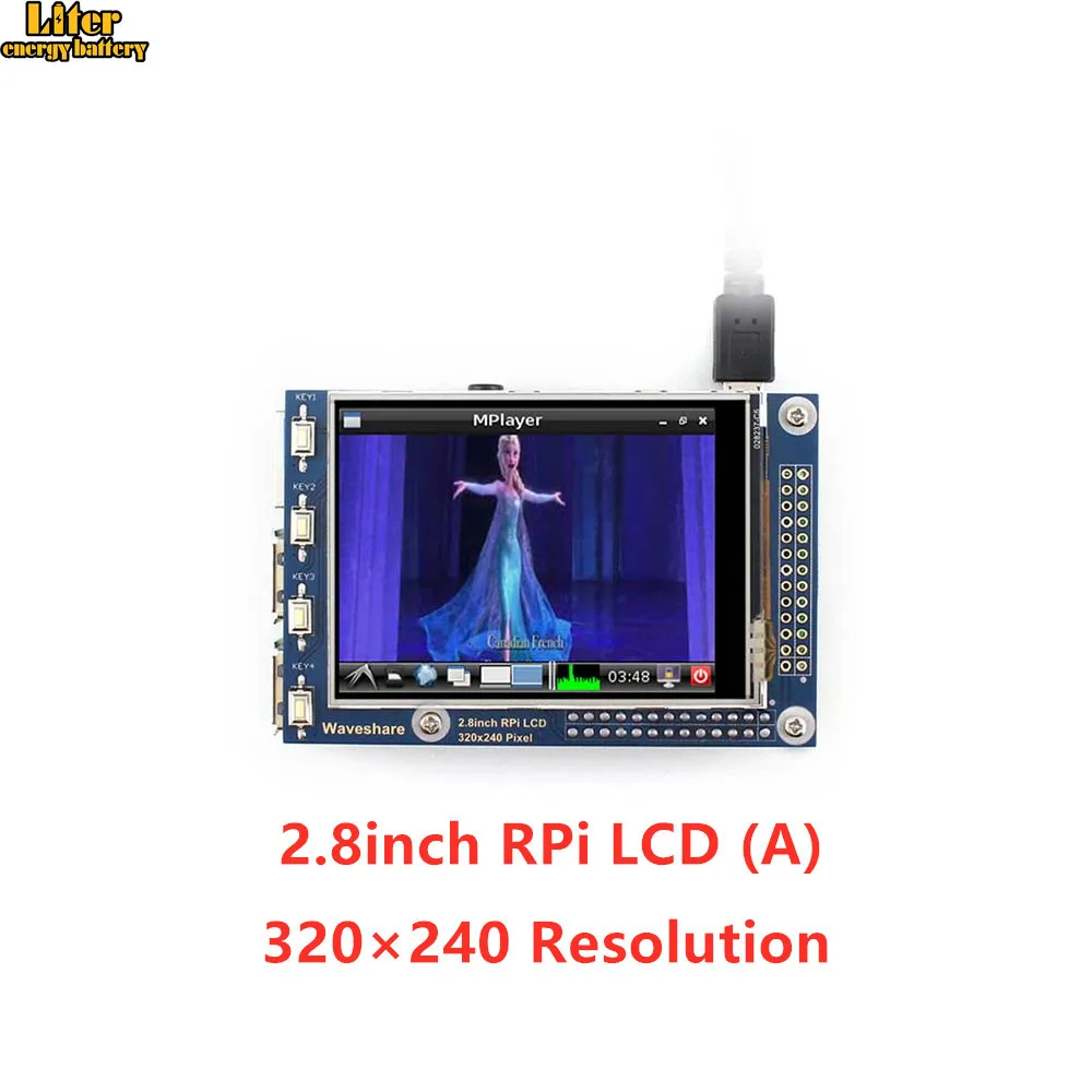 2.8inch RPi LCD (A) 320*240 Resistive Touch Screen Tablet,TFT LCD,SPI ...