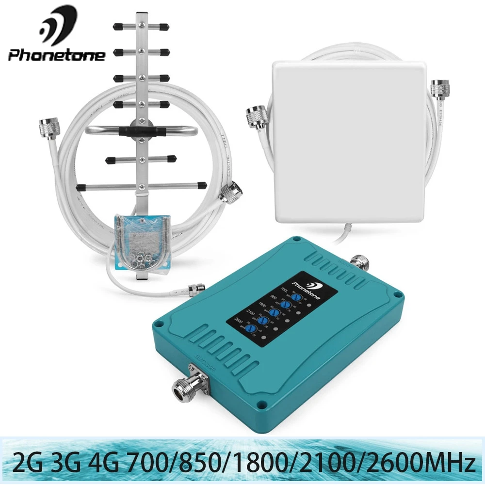 2G 3G 4G Amplifier LTE 2600/1800/700/850/2100 MHz lte Repeater Mobile ...