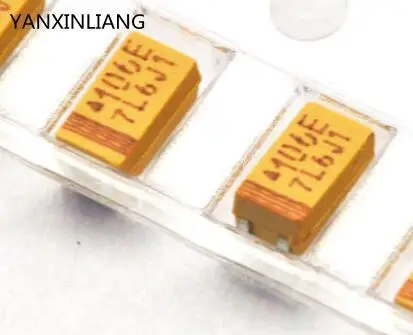 10PCS 1206 SMD tantalum capacitor 25V 10UF A type Accuracy 10%|p p|c ...