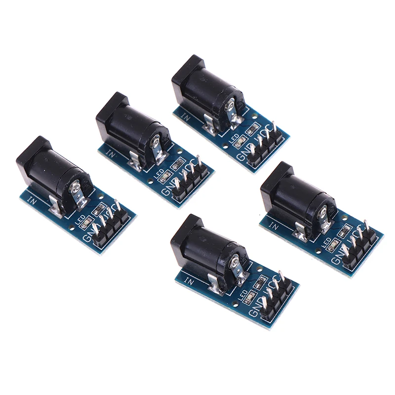 5Pcs/lot DC Jack Socket Plug Power Supply Module DC Power Adapter Plate ...
