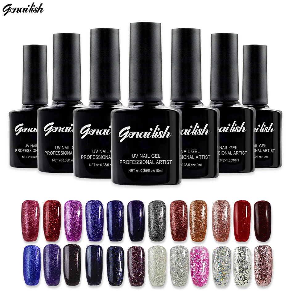 168 Colors Gel Nail Polish Uv Gel Polish Long Lasting Soak Off Led Uv Gel Color Nail Gel 10ml