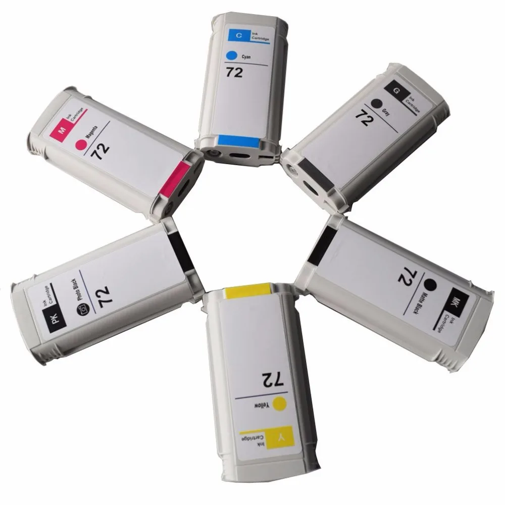 6 Colors Ink Cartridge Replacement For HP DesignJet T610 T620 T770 T790 ...
