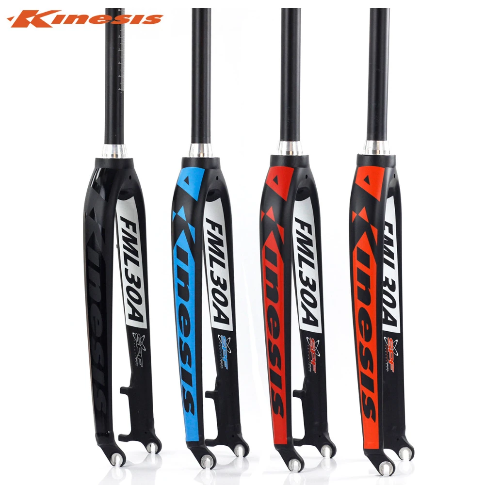 Kinesis 26" 27.5" 29" Aluminum Mtb Rigid Fork Tapered Taper 1-1/8" To 1 ...