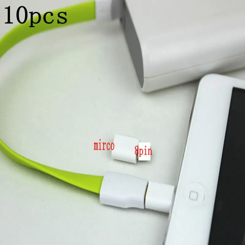 WEMECOFA 10pcs Micro usb V8 to 8 Pin 5pin to 8pin Connector Dock ...