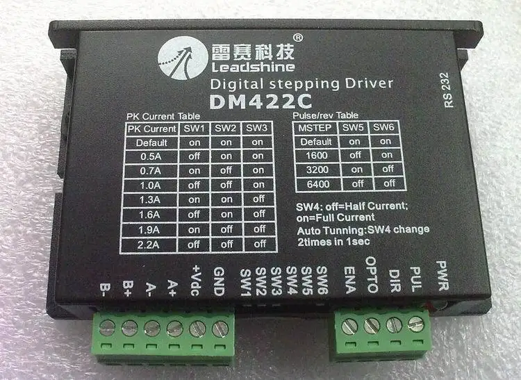 Original Microstep Leadshine DM422C ดิจิตอล Stepper Motor Driver 2 Phase สูงสุด40 VDC / 2.2A ...