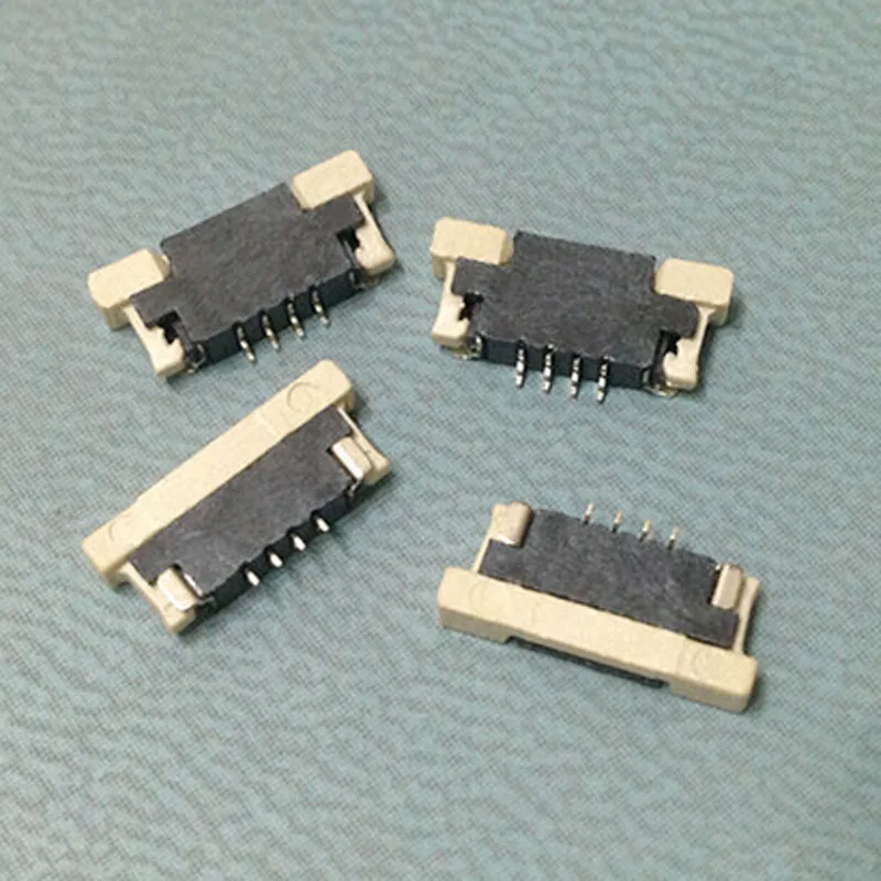 4 pin FPC Connector 1.0 Spacing Drawer Uplink type Flat Cable Connector ...