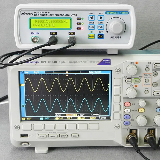 200MSa/s 25 MHz generador de señal digital DDS onda sinusoidal de ...