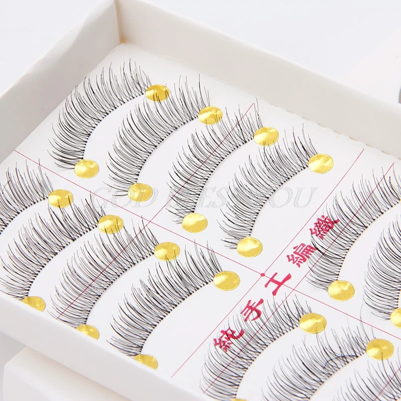 Handmade 10 Pairs Lower Under Bottom Natural Fake False Eyelashes Eye ...