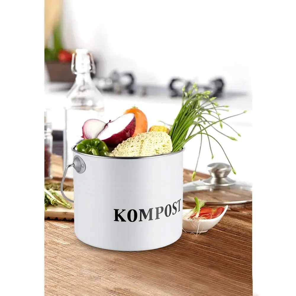 Кухня компост Бин 5л органический домашний мусорный бак дыни листья ...