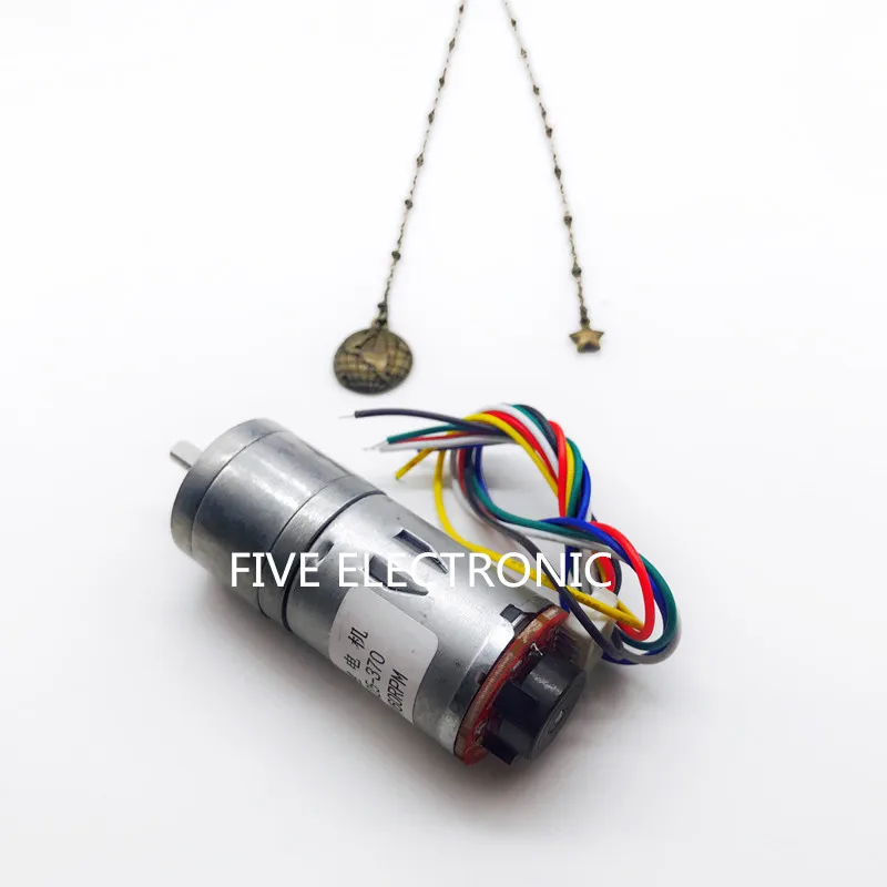 JGA25-370 DC GEAR MOTOR 25GA-370 with Speed Encoder,use for balancing ...
