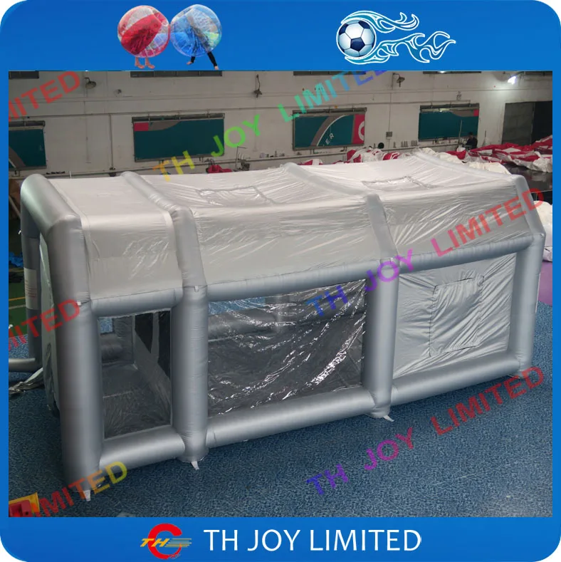 Free shipping 8*4*3mH grey inflatable spray booth/paint booth cars ...