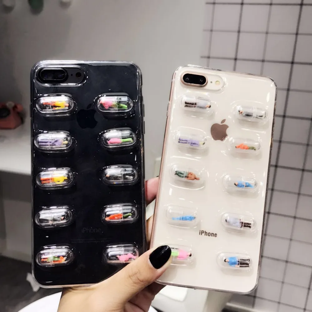 ZMASI Funny Capsule Cartoon Phone Case For iphone X Case For iphone 6S ...