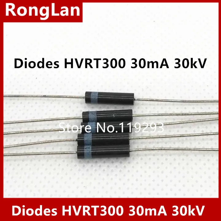 [벨라] 고전압 고전압 다이오드 HVRT300 30mA 30kV 고전압 실리콘 스택 12X3MM 50 개/몫|high ...
