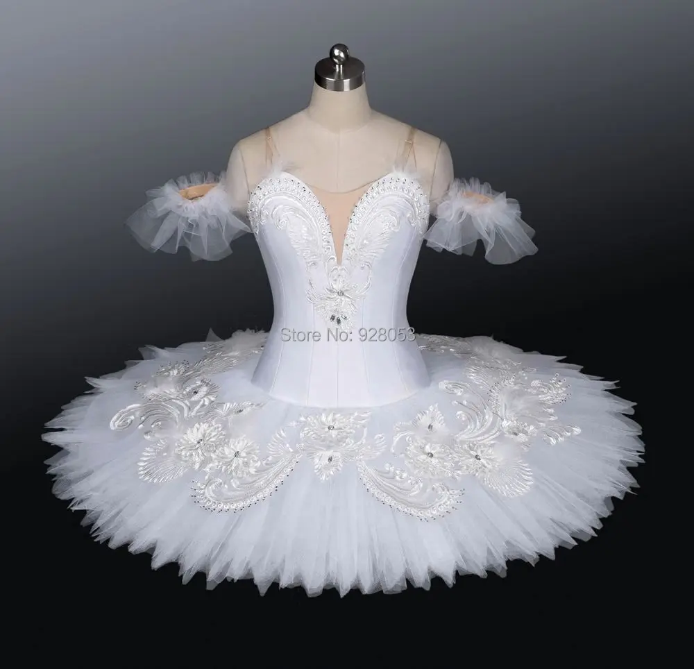 White Swan Lake Ballet Tutu Danza Classica Per Adulti Professionale ...