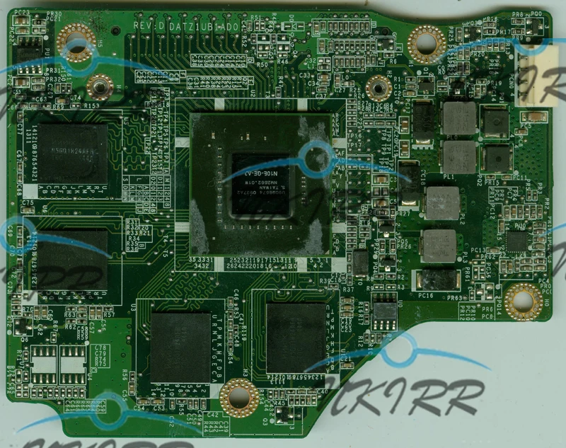 DATZ1UB1AD0 Rev D 34TZ1YB00E0 GTS250M N10E-GE-A2 DDR3 1GB Graphics VGA Video Card for Toshiba ...