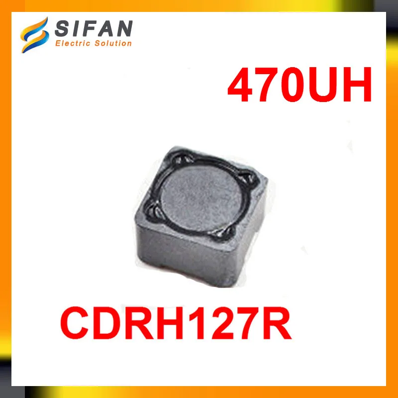 5 Pçs/lote CDRH127R 12*12*7 MM 470uH 471 Blindado Indutor/Indutor de ...