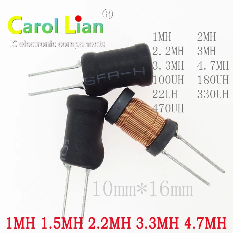 10*16 I shaped inductor 1MH 2MH 2.2MH 3MH 3.3MH 4.7MH 100UH 180UH 22UH ...
