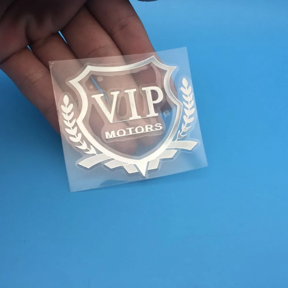 3D VIP MOTORS logo metal car logo badge decals door and window body car ...