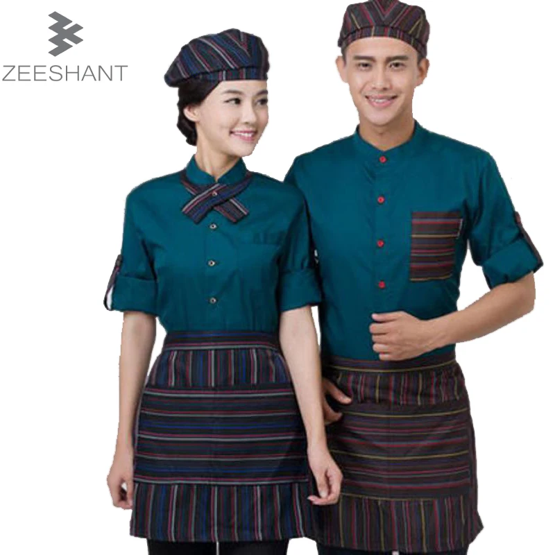 Cocinero uniforme Veste de cocina Chef servicio de manga larga ...