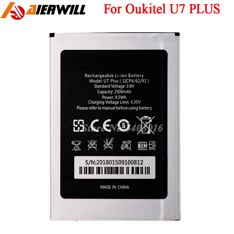 Batería Para Oukitel U7 PLUS, acumulador, 2500mAh|battery 2500mah ...
