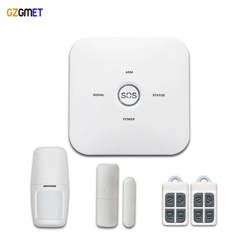 Gzgmet Gsm Alarm Host Home Burglar Security Wireless Sensor System Remote Control Andriod Ios