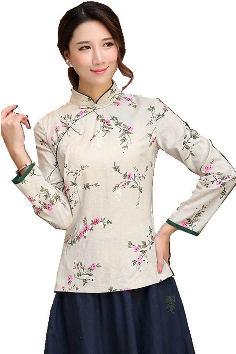 Aliexpress.com : Buy Shanghai Story Chinese Button chinese top Long ...