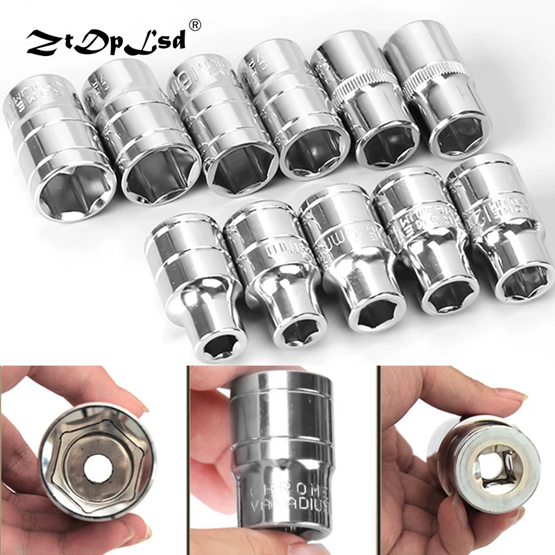 ZtDpLsd 1Pcs 1/2" 8-32mm Hex Socket Set Adapter Short Sockets Crv ...