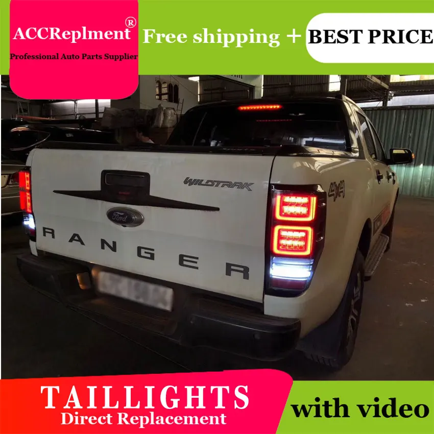 4PCS Car Styling for Ford Ranger Taillights 2015 2018 for Ranger LED ...