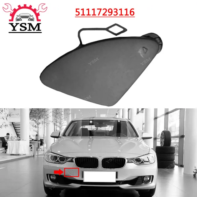 Primed Front Bumper Tow Eye Hook Cover For BMW 3 Series F30 F31 328i ...