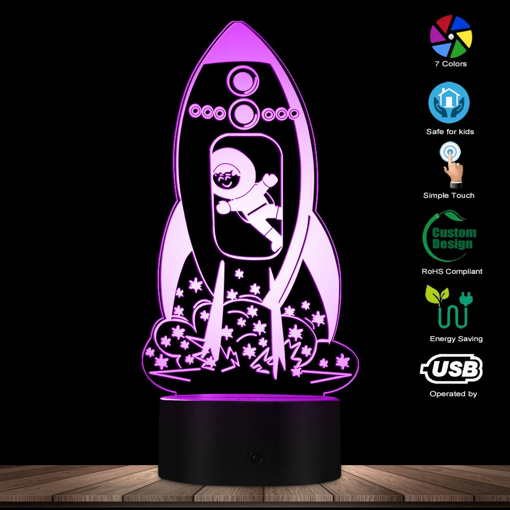 Bedtime-Children-s-Night-Light-Rocket-And-Spaceman-LED-Desk-Lamp ...