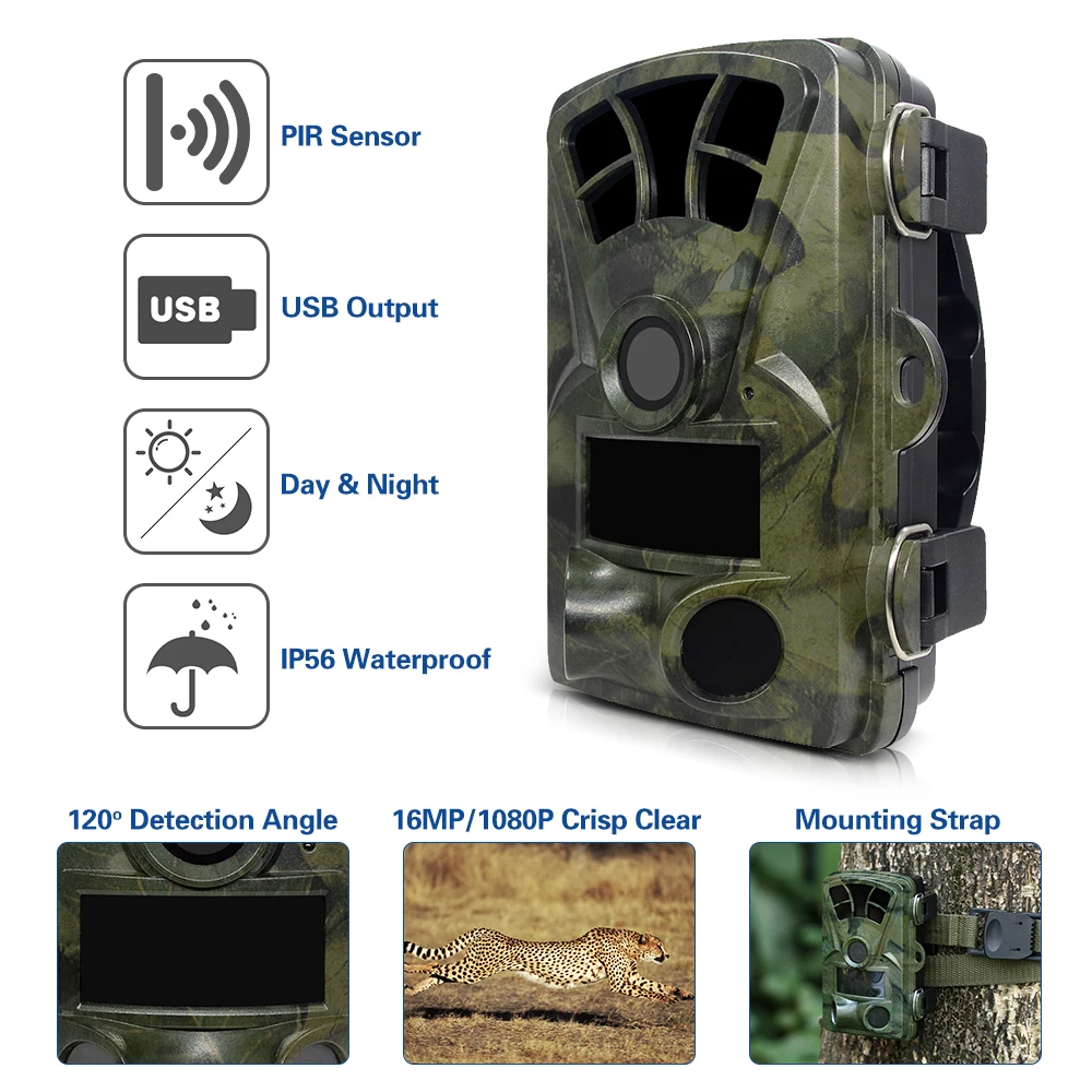 Aliexpress.com : Buy H885 Hunting Camera 16MP 1080P Wildlife Scouting ...