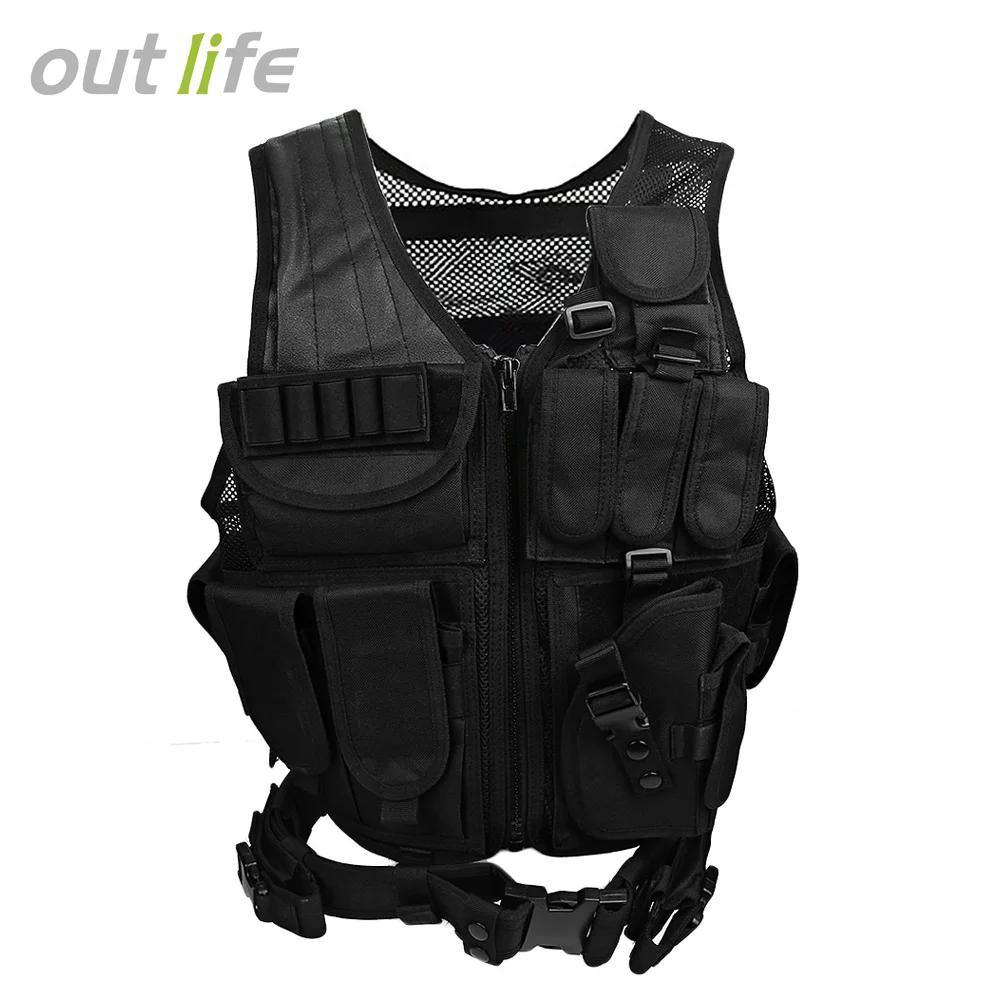 Outlife Camouflage Military Tactical Vest Military Swat Wargame Body