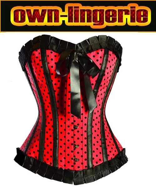 Womens Polka Dots Sexy Corset 5colors For Choose Size S 2xl In Tops