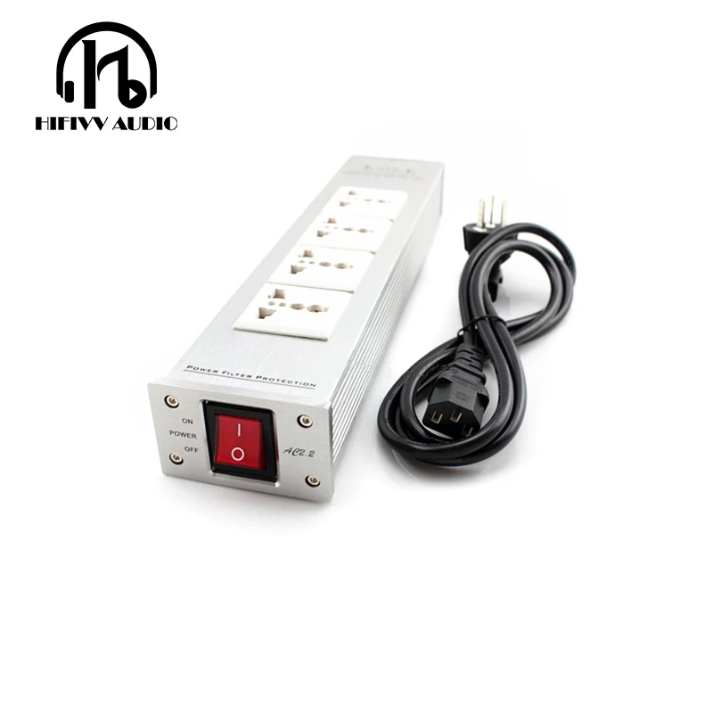 HIFI AC Power Filter Conditioner Purifier Surge Protection Extra Wide ...