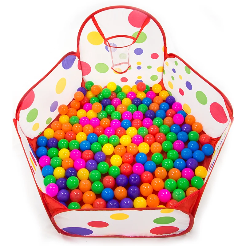 Sports Cartoon Hexagon Children Ocean Ball Play Pool Tents Polka Dot ...